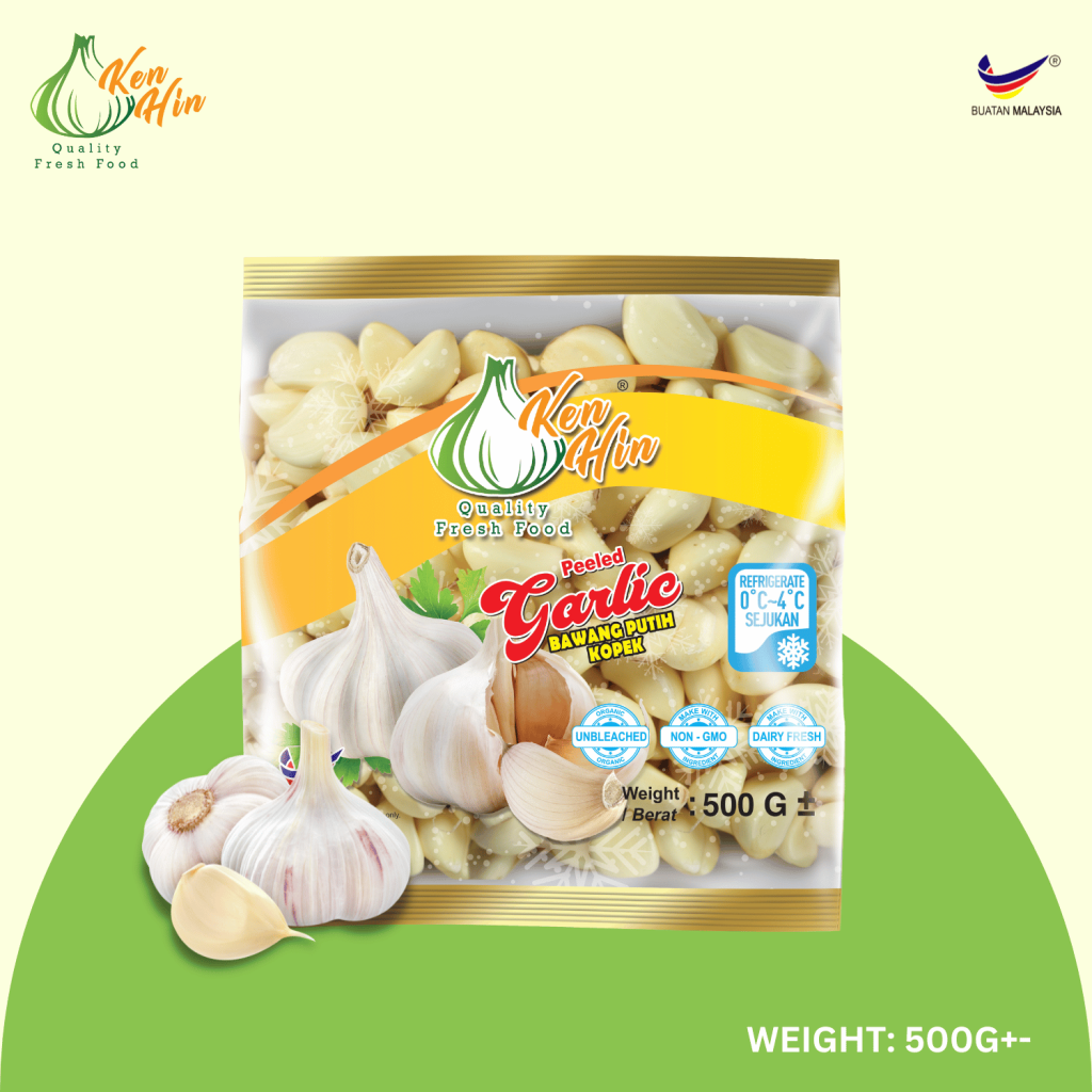 Ken Hin Garlic - High-Quality & Halal Certified Peeled Garlic Malaysia
